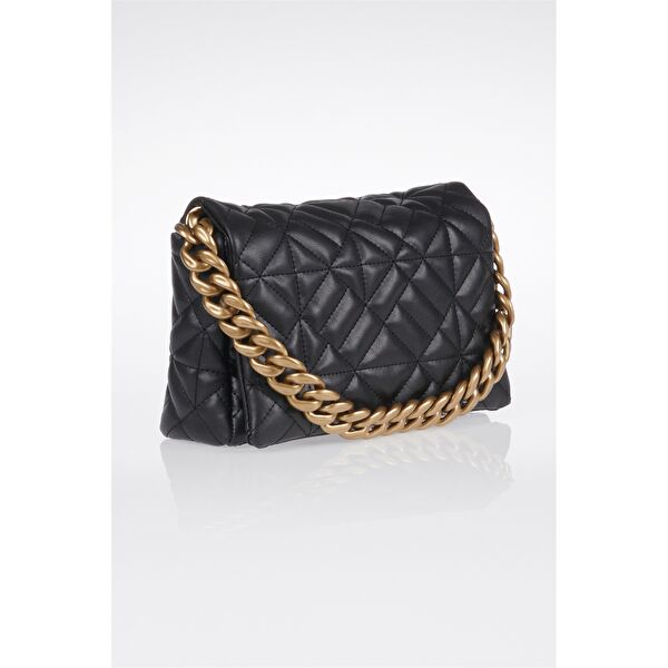 Deri Görünümlü Kapitoneli Zincir Askılı Kadın Çapraz Çanta Deri Görünümlü Kapitoneli Zincir Askılı Kadın Çapraz Çanta