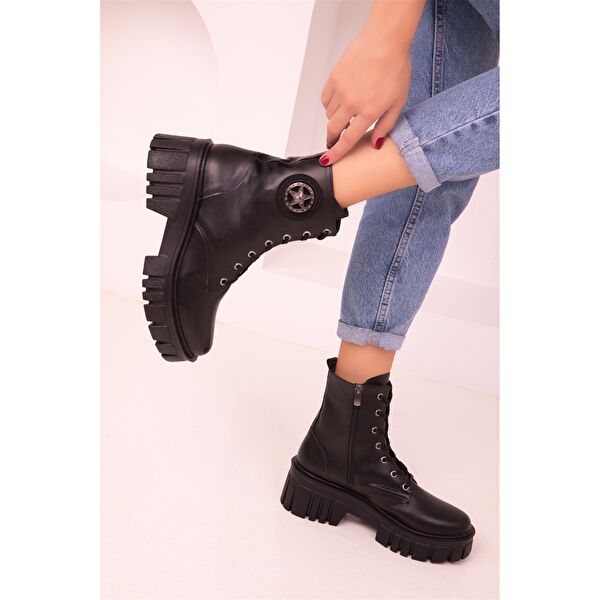 Deri Görünümlü Bilek Boy Kadın Bot