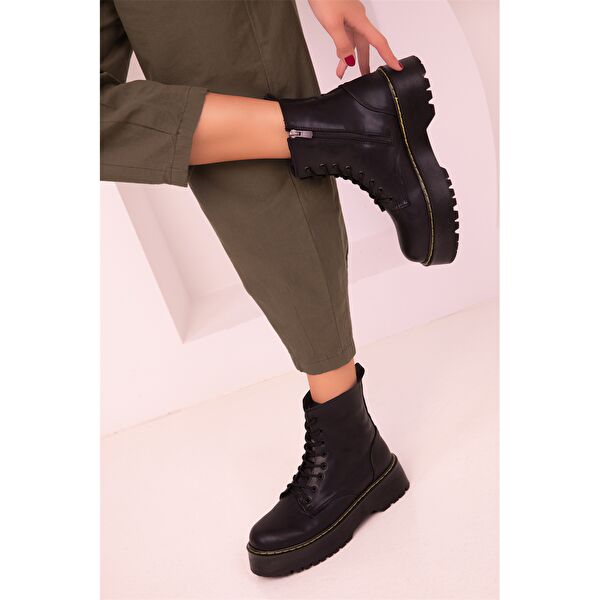 Fermuarlı Bilek Boy Kadın Bot