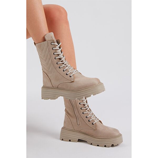 Bağcık ve Fermuarlı Kadın Bot Bağcık ve Fermuarlı Kadın Bot