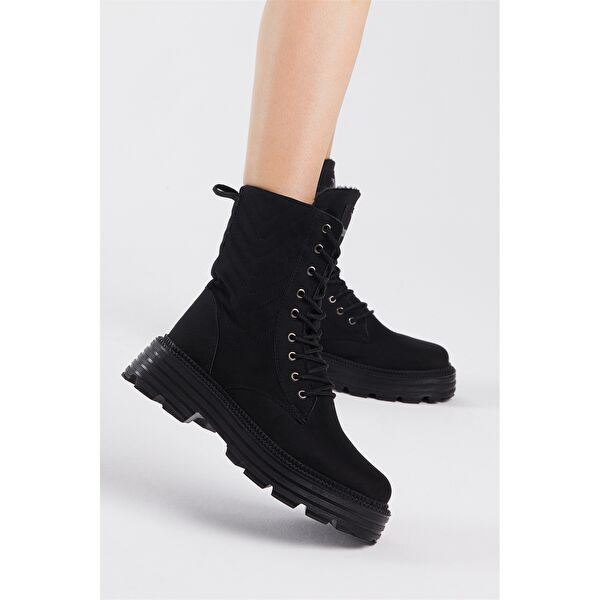 Bağcık ve Fermuarlı Kadın Bot Bağcık ve Fermuarlı Kadın Bot