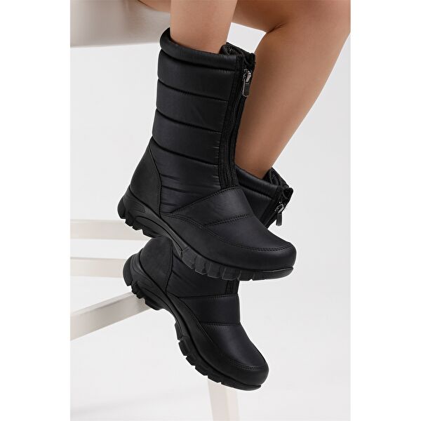 Fermuarlı Kadın Kar Botu