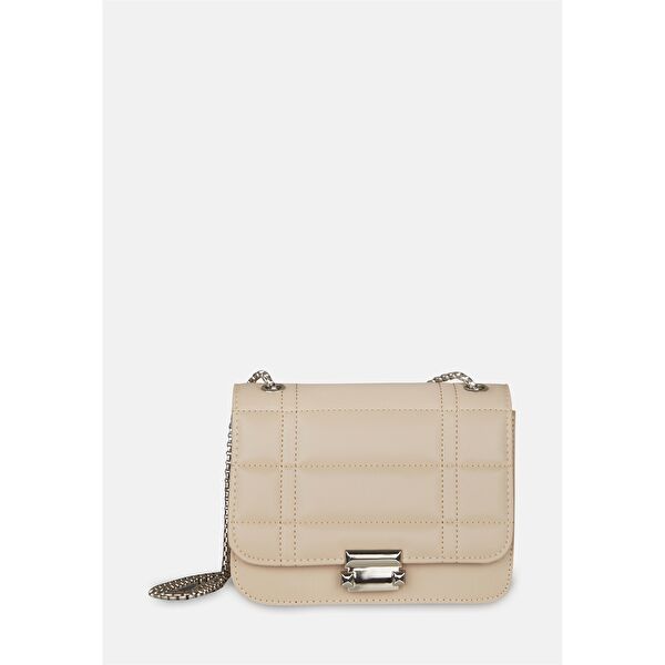 Deri Görünümlü Kadın Çapraz Çanta