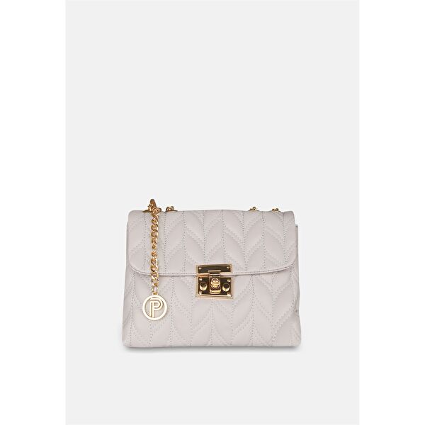 Deri Görünümlü Zincir Detaylı Kadın Omuz Çantası Deri Görünümlü Zincir Detaylı Kadın Omuz Çantası