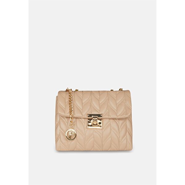 Deri Görünümlü Zincir Detaylı Kadın Omuz Çantası Deri Görünümlü Zincir Detaylı Kadın Omuz Çantası