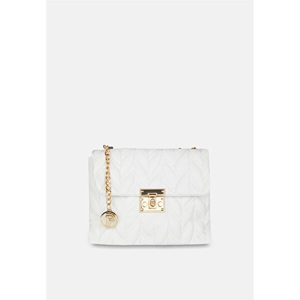 Deri Görünümlü Zincir Detaylı Kadın Omuz Çantası Deri Görünümlü Zincir Detaylı Kadın Omuz Çantası