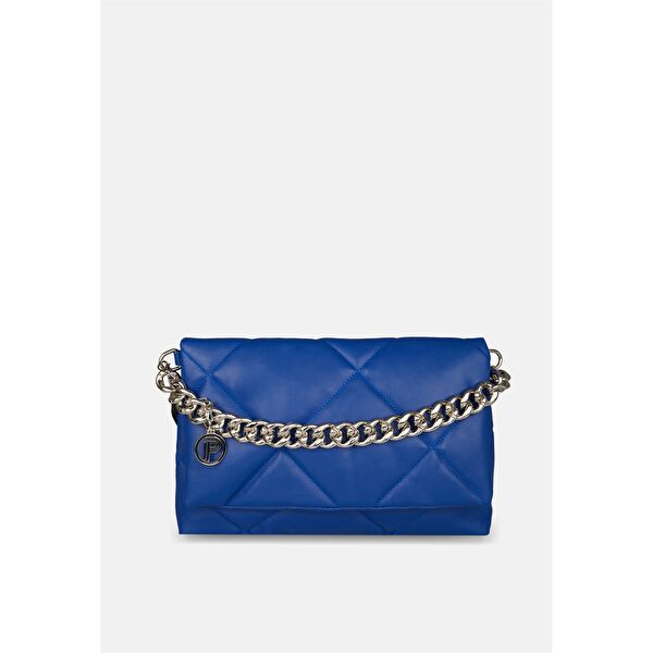 Deri Görünümlü Zincir Detaylı Kadın Çapraz Çanta