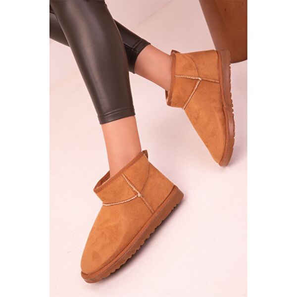 Süet Görünümlü Bilek Boy Kadın Bot