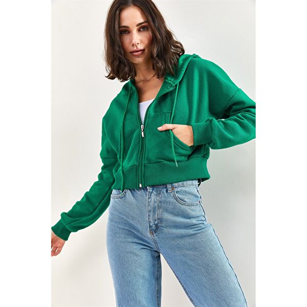 Gömlek Yaka Düz Uzun Kollu Kadın Bluz