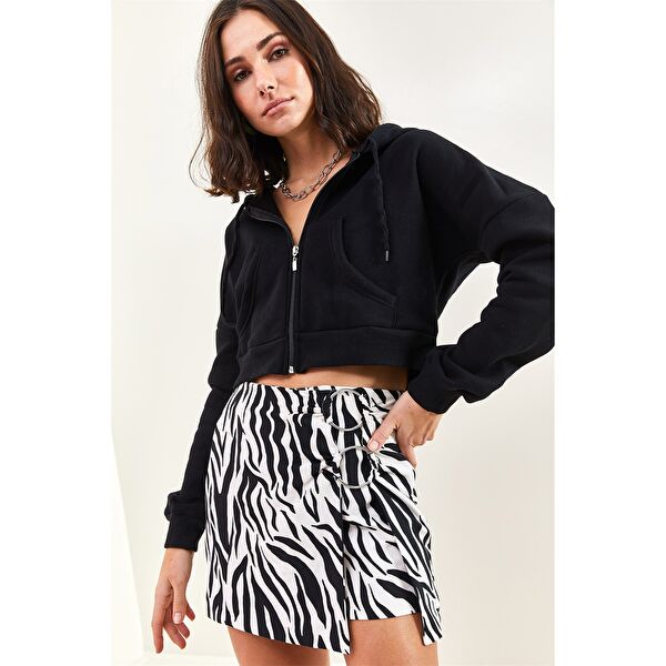 Gömlek Yaka Düz Uzun Kollu Kadın Bluz