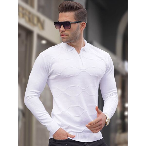 Polo Yaka Uzun Kollu Erkek Triko Kazak Polo Yaka Uzun Kollu Erkek Triko Kazak