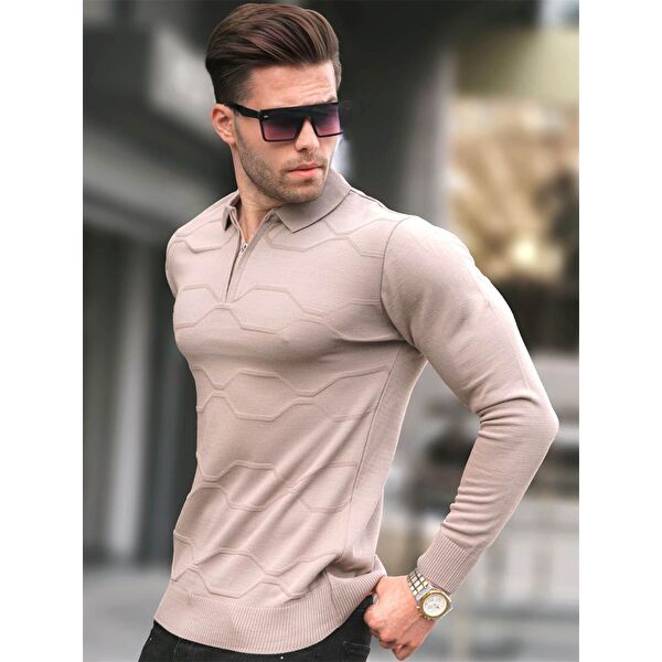 Polo Yaka Uzun Kollu Erkek Triko Kazak Polo Yaka Uzun Kollu Erkek Triko Kazak