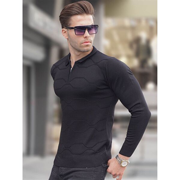 Polo Yaka Uzun Kollu Erkek Triko Kazak Polo Yaka Uzun Kollu Erkek Triko Kazak