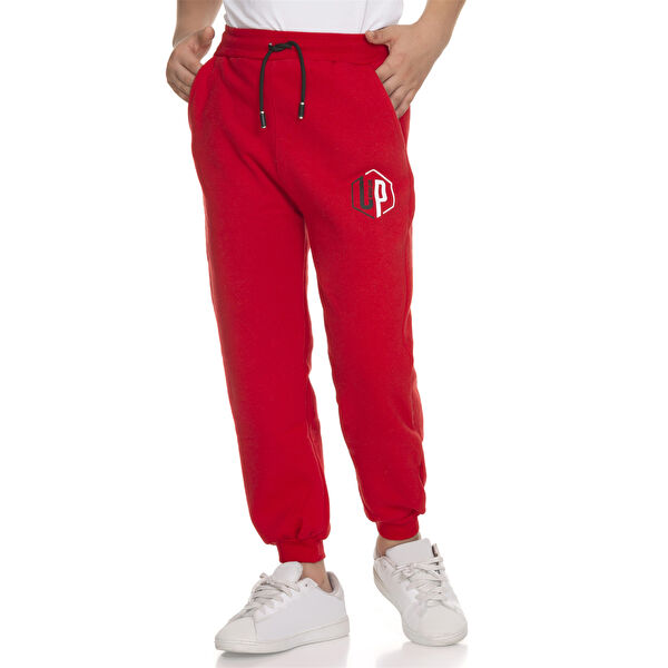 Beli Lastikli Baskılı Erkek Çocuk Jogger Eşofman Altı