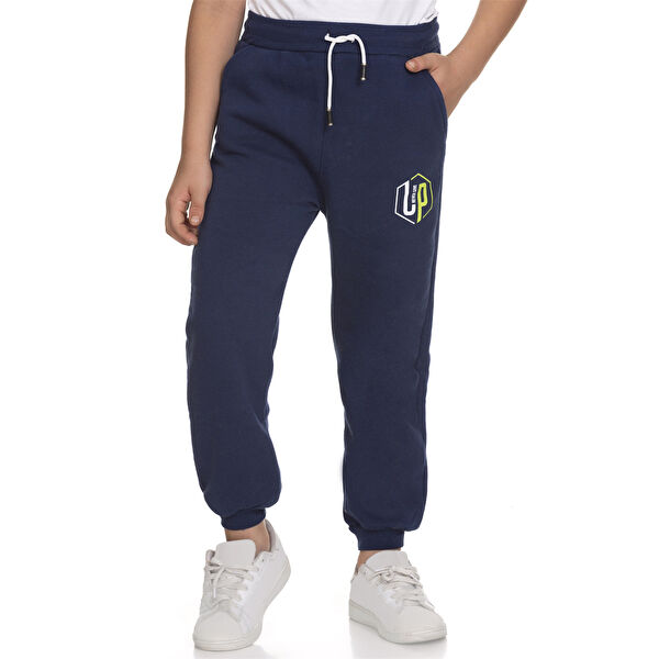 Beli Lastikli Baskılı Erkek Çocuk Jogger Eşofman Altı