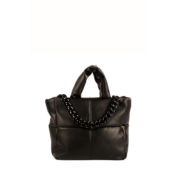 Şişme Kapitoneli Zincir Detaylı Kadın Kol Çantası