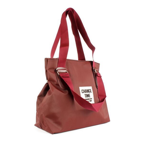 Paraşüt Kumaş Baskılı Kadın Omuz Çantası