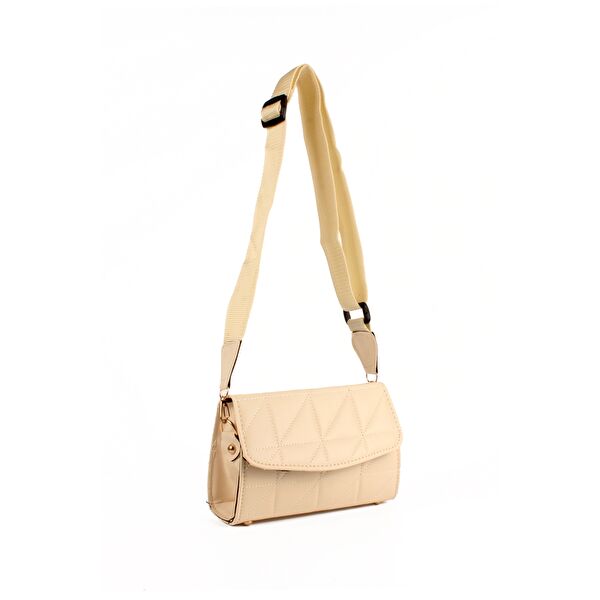 Deri Görünümlü Kadın Çapraz Çanta