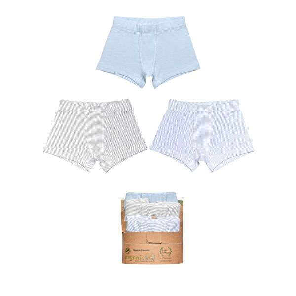 Beli Lastikli Erkek Bebek Boxer 3'lü Beli Lastikli Erkek Bebek Boxer 3'lü