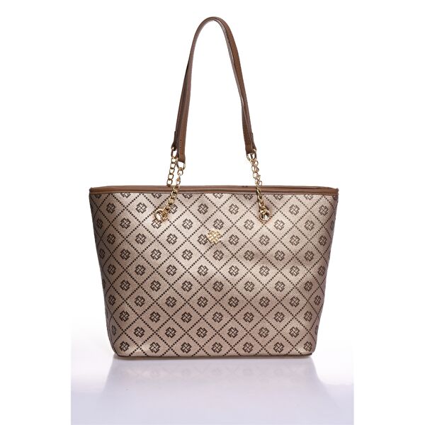 Monogram Baskılı Kadın Omuz Çantası Monogram Baskılı Kadın Omuz Çantası
