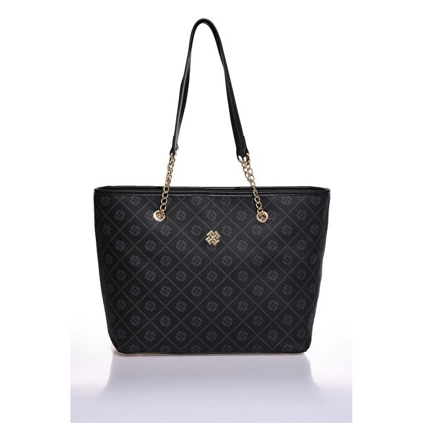 Monogram Baskılı Kadın Omuz Çantası Monogram Baskılı Kadın Omuz Çantası