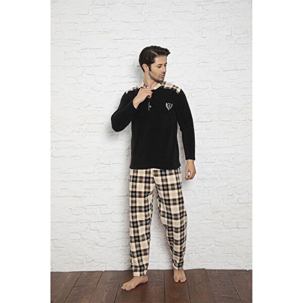 Standart Kalıp Polar Erkek Pijama Takımı Standart Kalıp Polar Erkek Pijama Takımı