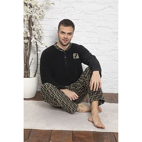 Standart Kalıp Polar Erkek Pijama Takımı Standart Kalıp Polar Erkek Pijama Takımı