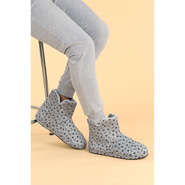 Baskılı Erkek Ev Botu Baskılı Erkek Ev Botu