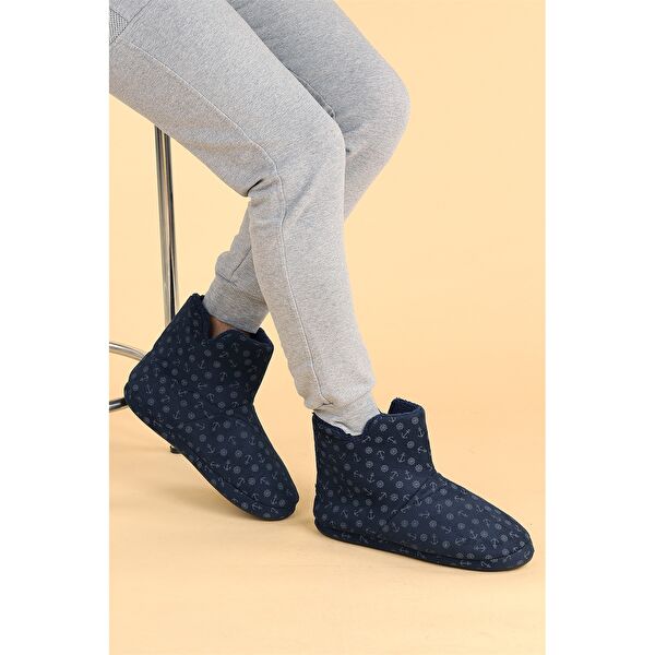 Baskılı Erkek Ev Botu Baskılı Erkek Ev Botu