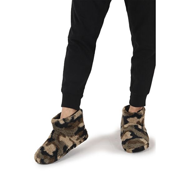 Baskılı Erkek Ev Botu Baskılı Erkek Ev Botu