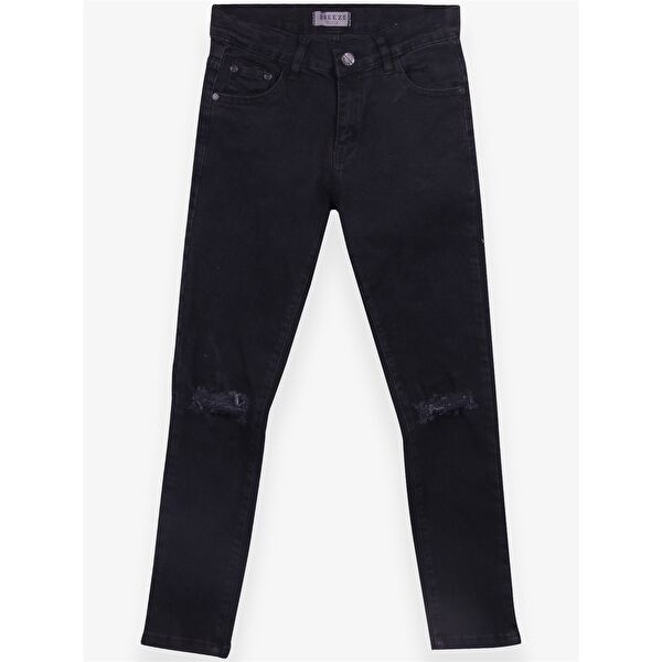 Yırtık Detaylı Kız Çocuk Jean Pantolon Yırtık Detaylı Kız Çocuk Jean Pantolon