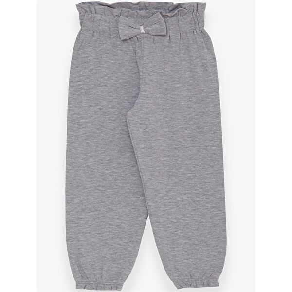 Beli Lastikli Baskılı Kız Bebek Eşofman Alt