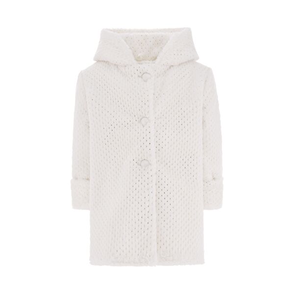 Kapüşonlu Pelüş Kız Çocuk Mont ve Taç