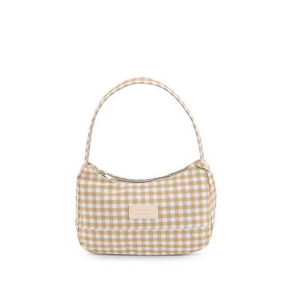 Etiket Baskılı Kadın Omuz Çantası