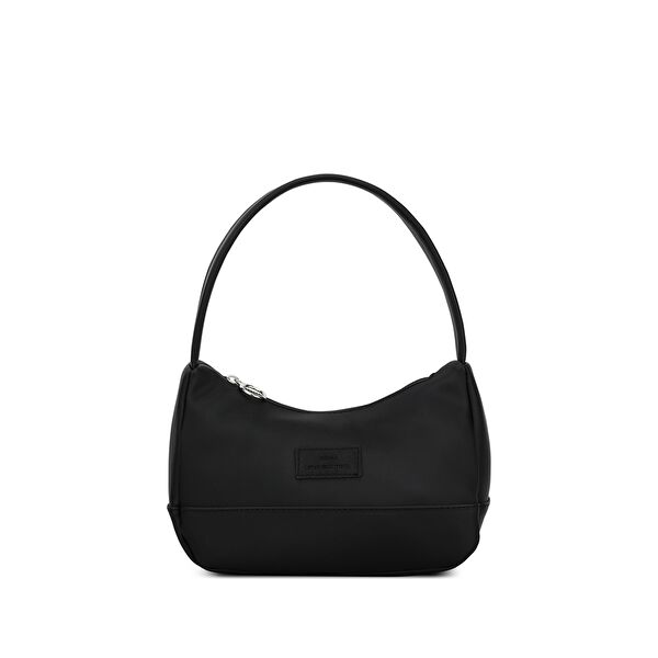 Etiket Baskılı Kadın Omuz Çantası