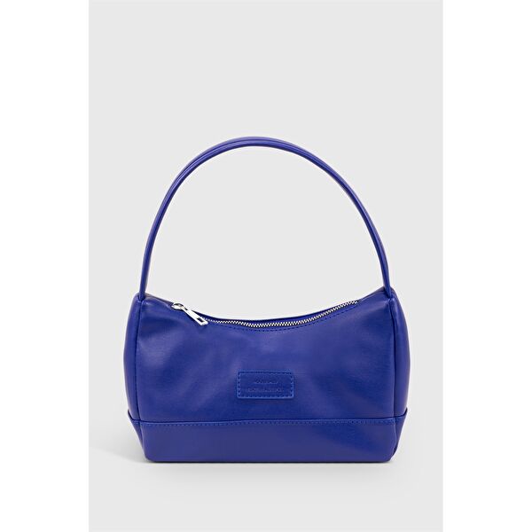 Etiket Baskılı Kadın Omuz Çantası