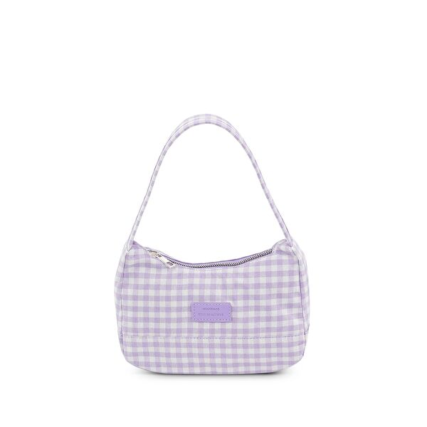 Etiket Baskılı Kadın Omuz Çantası