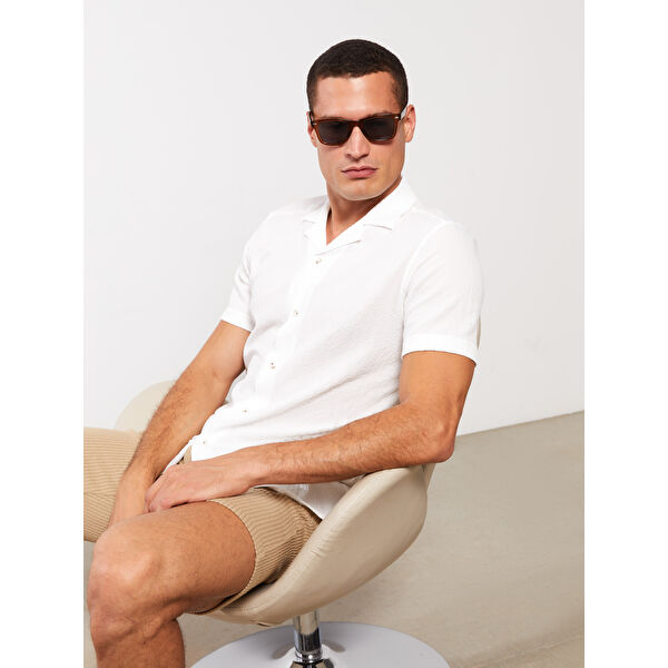 Regular Fit Kısa Kollu Erkek Gömlek