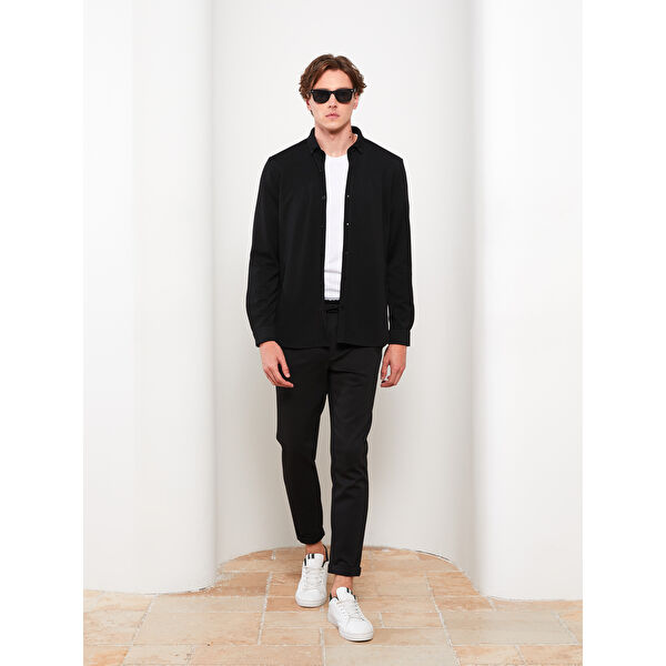 Slim Fit Örme Erkek Pantolon