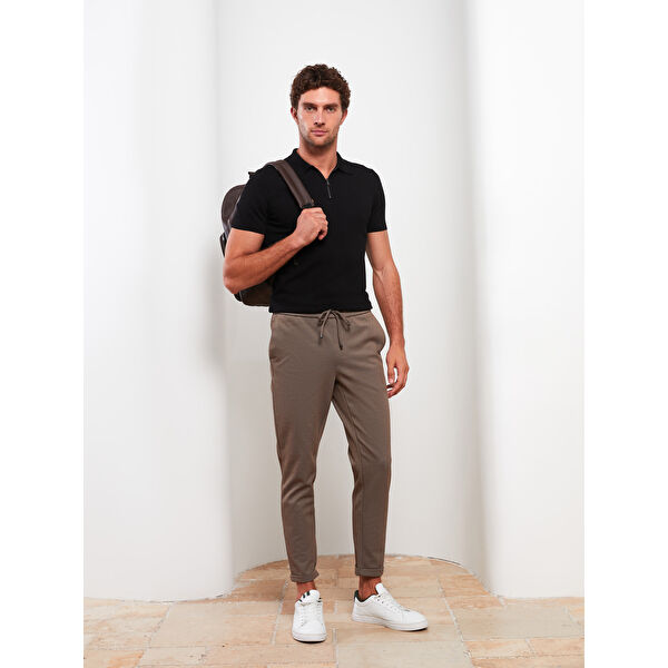 Slim Fit Örme Erkek Pantolon