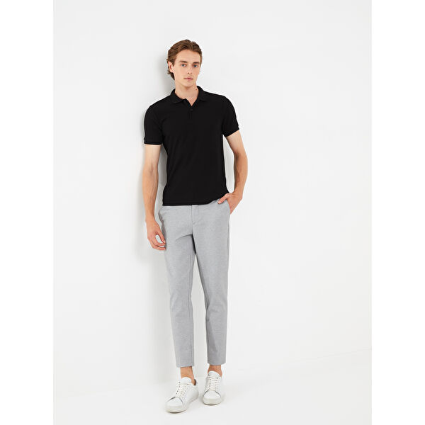 Slim Fit Örme Erkek Pantolon