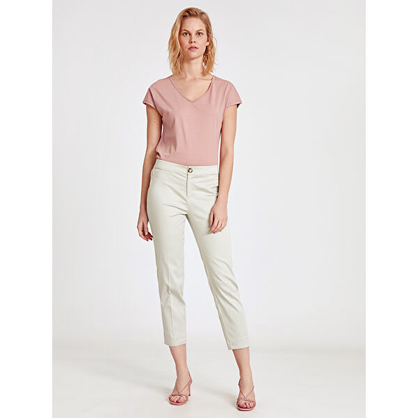 Bilek Boy Kumaş Kadın Pantolon