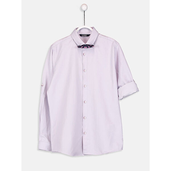 Basic Uzun Kollu Erkek Çocuk Gömlek ve Papyon Basic Uzun Kollu Erkek Çocuk Gömlek ve Papyon