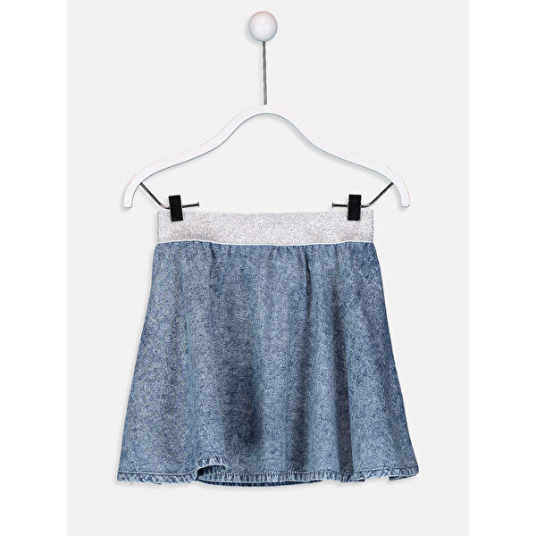 Kız Çocuk Kloş Jean Etek