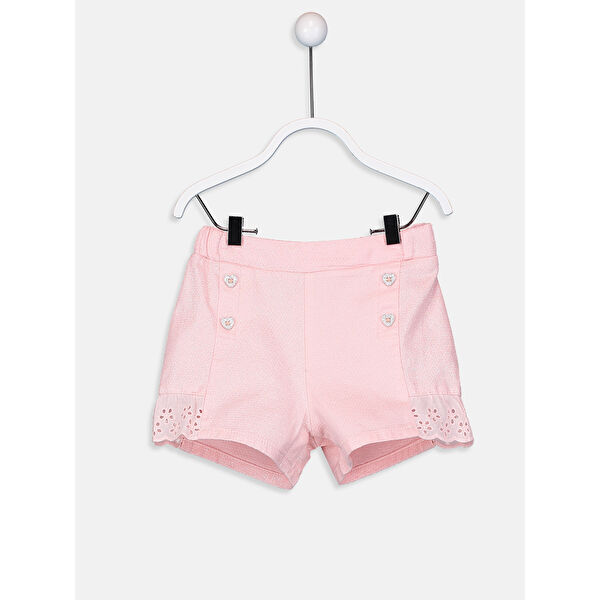 Pembe Kız Bebek Dokuma Şort Pembe Kız Bebek Dokuma Şort