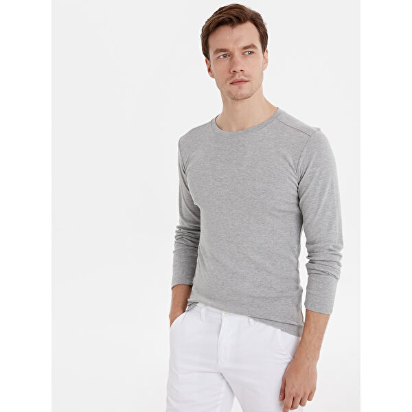 LCW BASIC Bisiklet Yaka Uzun Kollu Penye Erkek Tişört LCW BASIC Bisiklet Yaka Uzun Kollu Penye Erkek Tişört