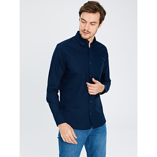 Regular Fit Uzun Kollu Oxford Erkek Gömlek Regular Fit Uzun Kollu Oxford Erkek Gömlek