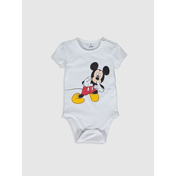 Erkek Bebek Mickey Mouse Baskılı Çıtçıtlı Body Baba Oğul Kombini Erkek Bebek Mickey Mouse Baskılı Çıtçıtlı Body Baba Oğul Kombini