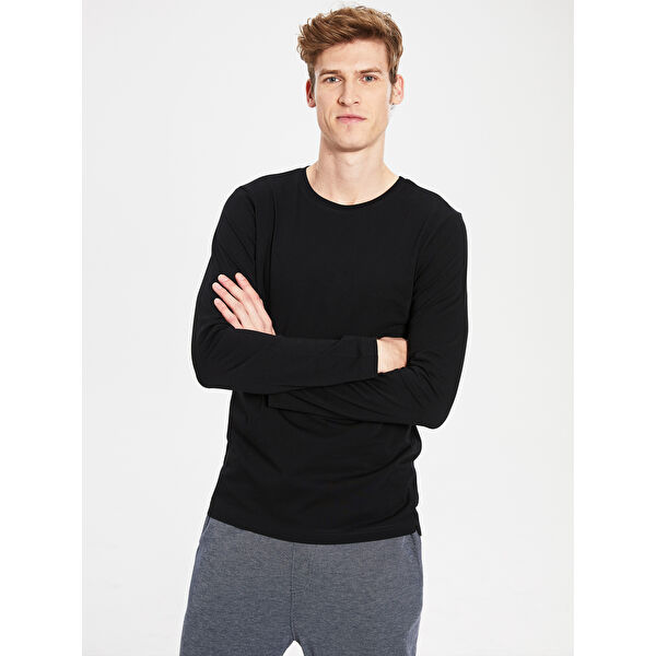 LCW DREAM Bisiklet Yaka Uzun Kollu Pamuklu Erkek Fanila