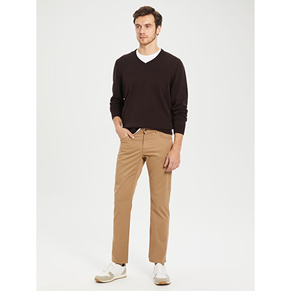 Normal Kalıp Gabardin Chino Pantolon